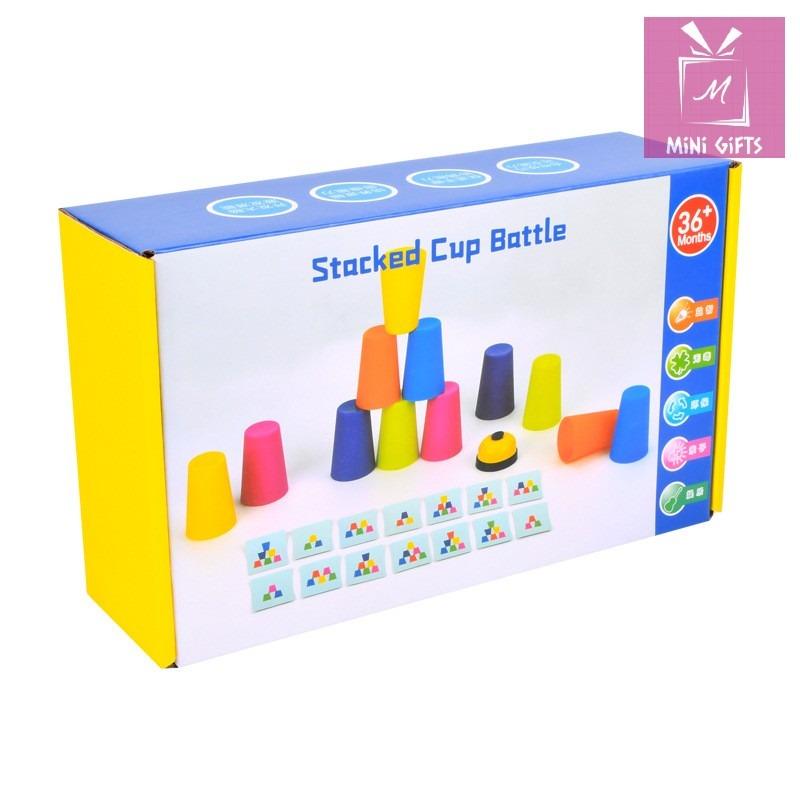 Stacking Cups Game Educational Colour and Shape Matching Game, Hobbies ...