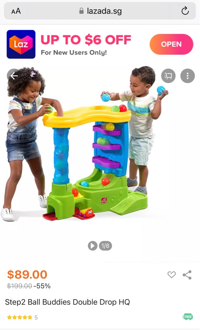 Step 2 double ball drop set, Babies & Kids, Infant Playtime on Carousell