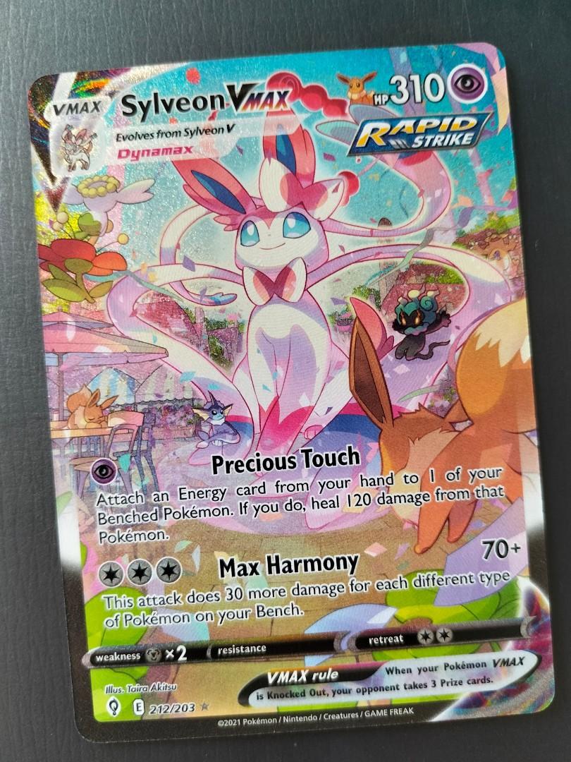Sylveon vmax alternate art alt Pokemon pokemon evolving skies, Hobbies ...