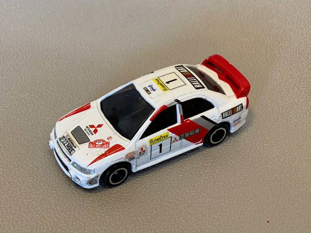 Takara Tomy Tomica No 104 Mitsubishi Lancer Evolution IV, 興趣及遊戲, 玩具 ...