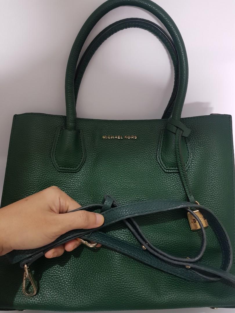 Tas Michael Kors Mercer Authentic Ukuran Besar 30 hijau botol, Fesyen ...