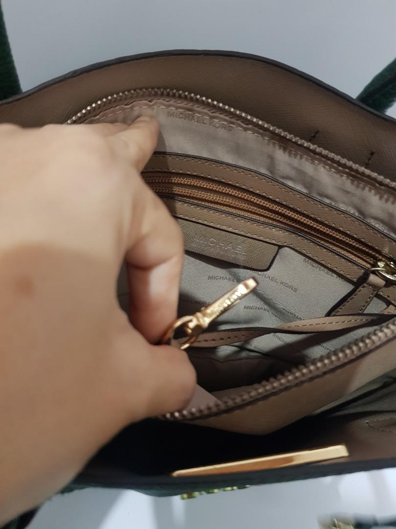 Tas Michael Kors Mercer Authentic Ukuran Besar 30 hijau botol, Fesyen ...