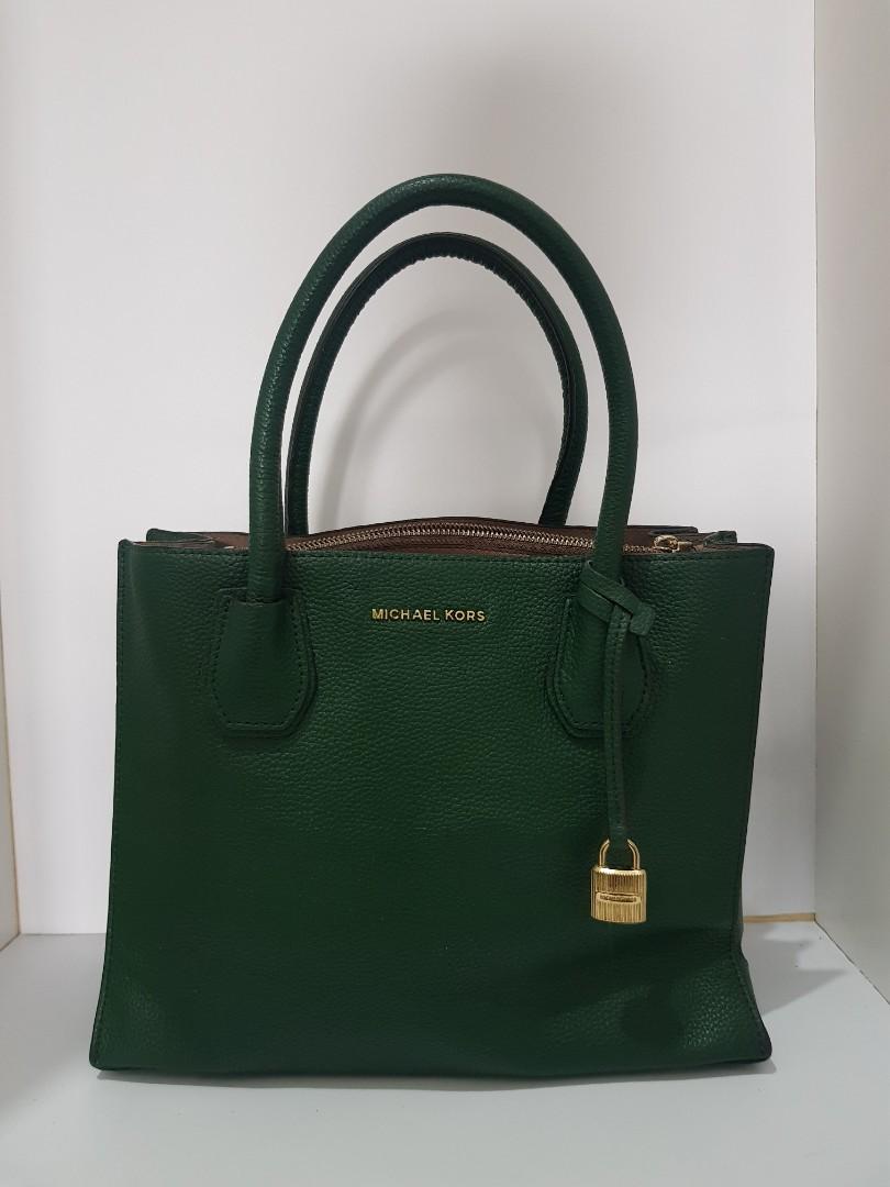 Tas Michael Kors Mercer Authentic Ukuran Besar 30 hijau botol, Fesyen ...