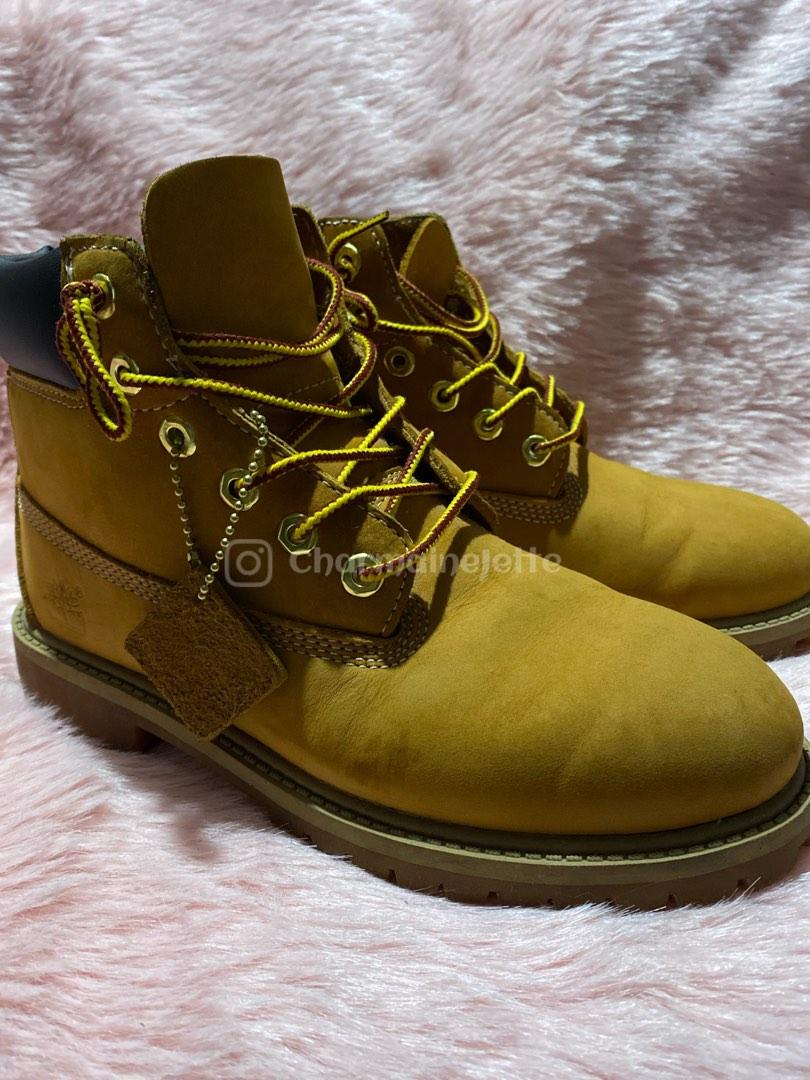 Timberland Classic Yellow Boots, Women's Fashion, Footwear, Boots on ...