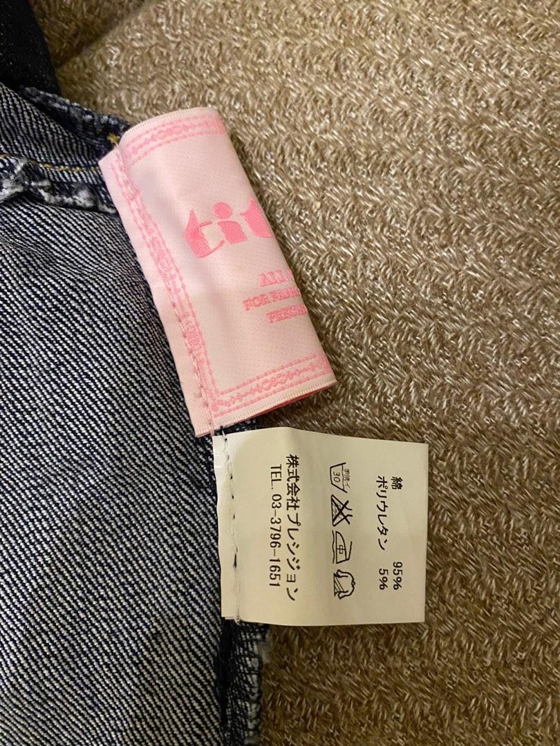 Tittyandco 高腰牛仔短褲 單排釦 丹寧 A字 日貨 她的時尚 褲&裙 其他下身在旋轉拍賣