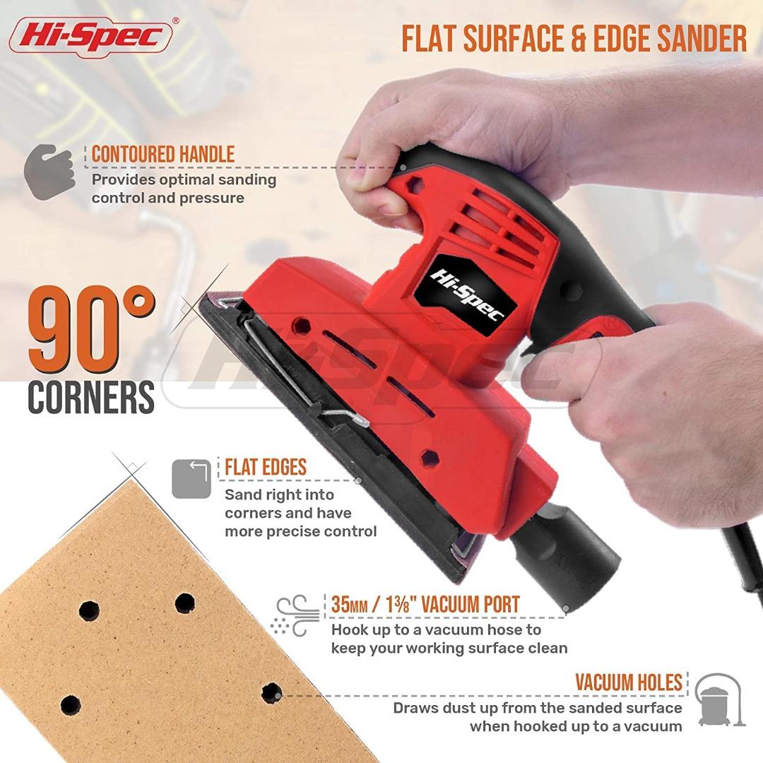 TR Hi-Spec 135W Corded 10,000rpm 1/3" Sheet Orbital Finishing Sheet ...