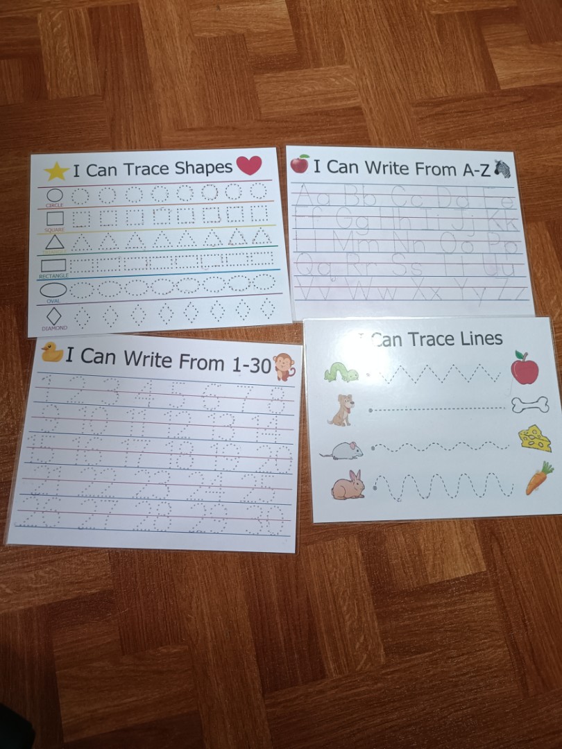 Tracing material for preschool, Hobbies & Toys, Stationary & Craft ...