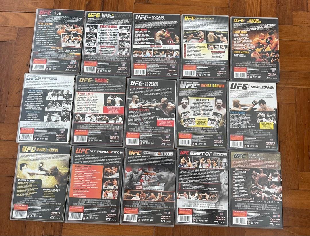 UFC DVDs, Hobbies & Toys, Music & Media, CDs & DVDs on Carousell
