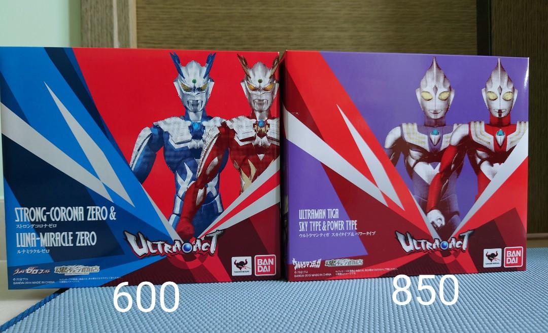 Ultra Act Ultraman 超人Zero Strong & Luna Type ; Ultra Act 超人迪迦 Power ...