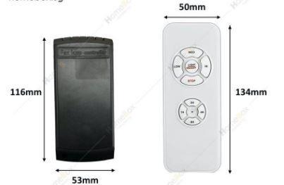 Universal Ceiling Fan Remote Control Kit with Receiver for AC motor Fan ...