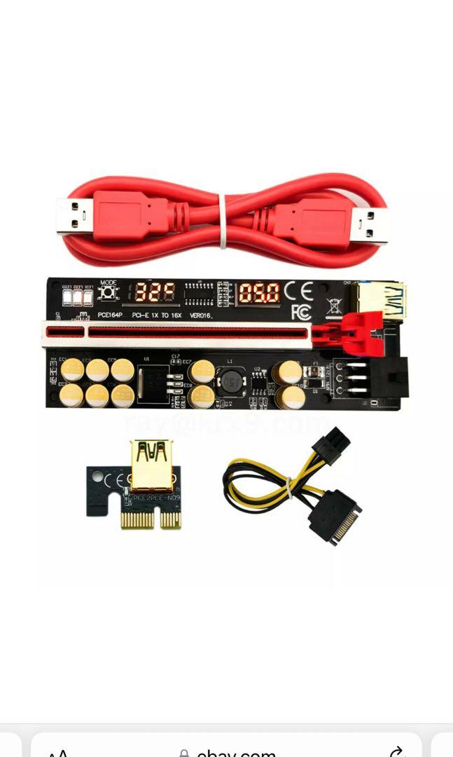 V016 Pro Gpu riser V16 graphic card riser (Latest version) mining riser ...