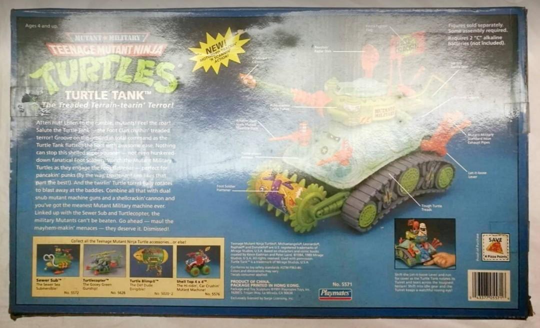 Vintage Playmates TMNT Teenage Mutant Ninja Turtles Turtle Tank ...