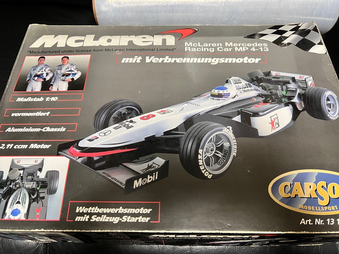 Vintage RC Formula 1 - Carson McLaren Mercedes’ Racing Car MP-4-13. No ...
