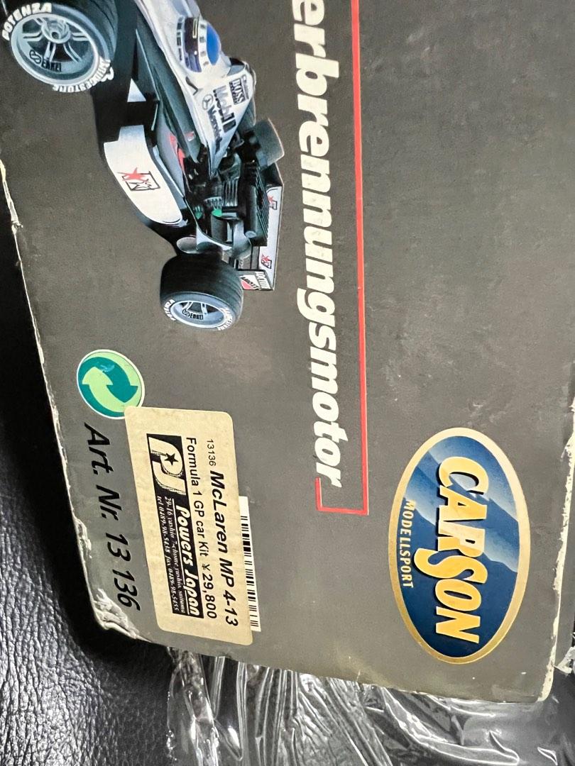 Vintage RC Formula 1 - Carson McLaren Mercedes’ Racing Car MP-4-13. No ...