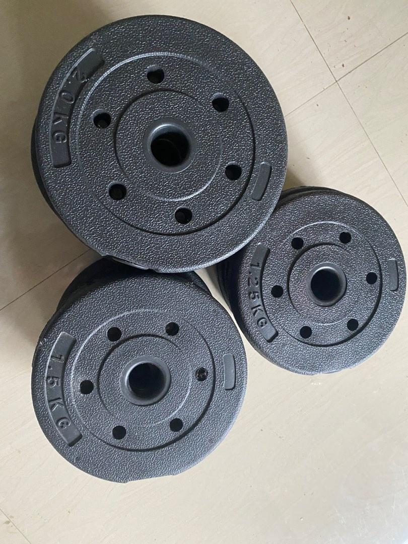 Weights and bar (dumb bell), Sports Equipment, Exercise & Fitness ...