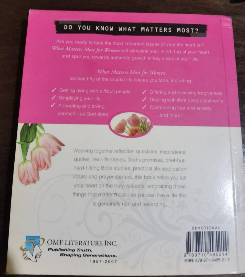 What Matters Most Book, Hobbies & Toys, Books & Magazines, Assessment ...