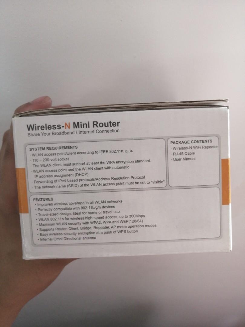 Wireless -N Mini Router / WiFi AP/Repeater, Computers & Tech, Parts ...