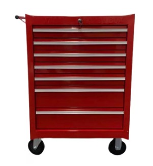 Yale Heavy Duty Metal 7 Drawer Tool Cabinet Storage Caddy with Wheels ...