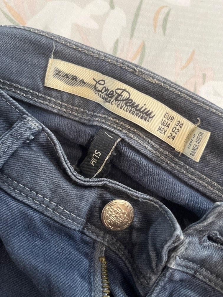 Zara slim core denim EUR 34, Women's Fashion, Bottoms, Jeans & Leggings on Carousell