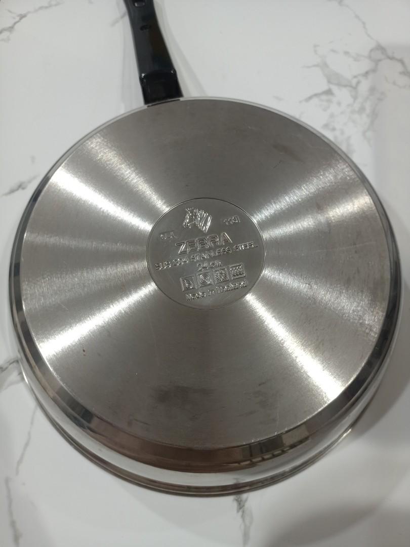Zebra Stainless Steel 24cm Pan, Kitchen & Appliances di Carousell