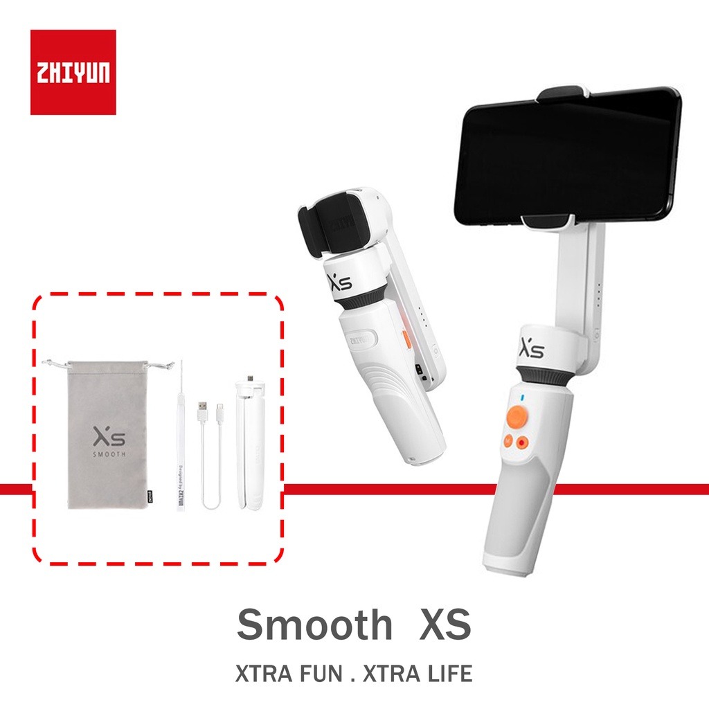 Zhiyun Smooth XS Foldable Smartphone Gimbal Stabilizer Selfie Stick 2 ...