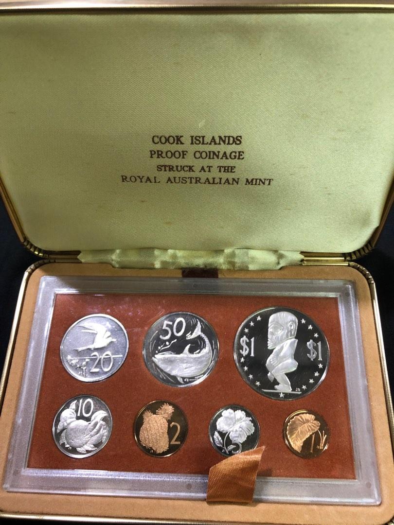 1973 Elizabeth II ! Cook Islands ! Proof Coinage , Struck at the Royal ...