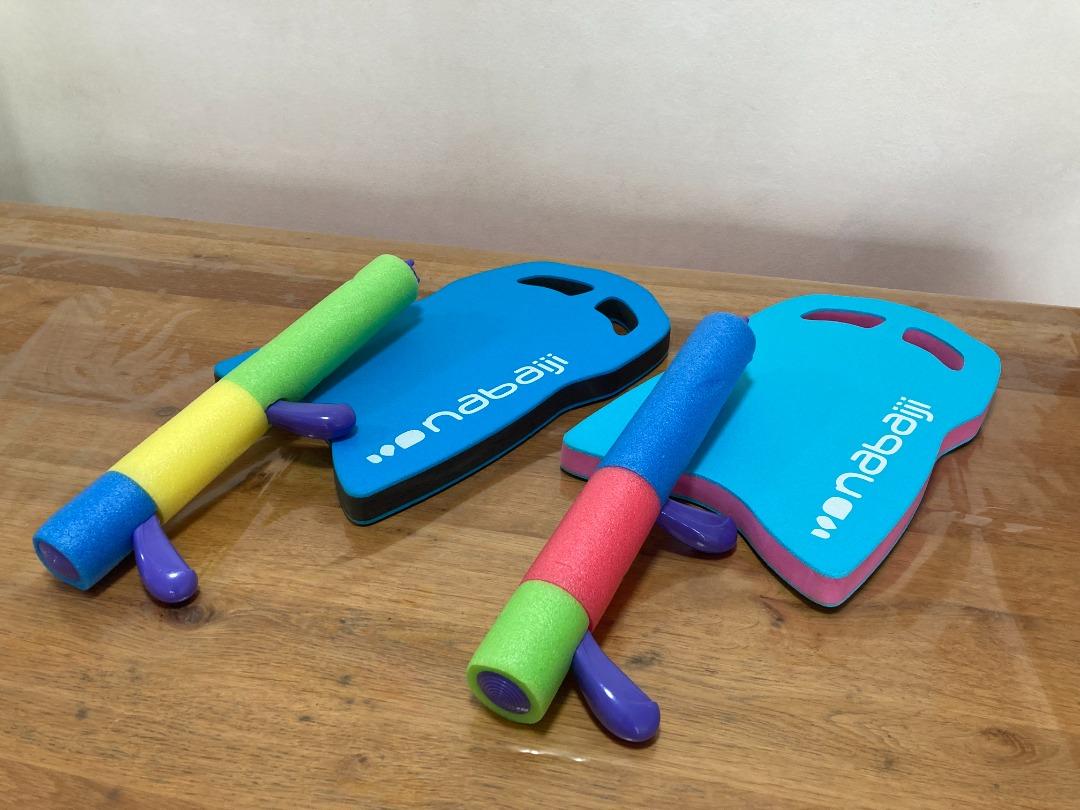 2 DECATHLON NABAIJI swimming kickboards incl. 2 water guns, Sports Equipment, Sports & Games ...