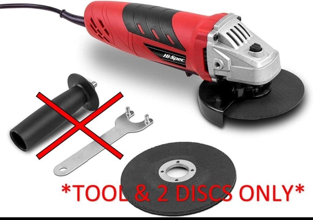 [300] *Angle Grinder & Disc Only* Hi-Spec 500W 5A Corded Mini Angle ...