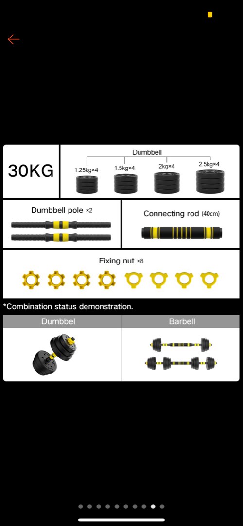 30 kg weights, Sports Equipment, Exercise & Fitness, Weights ...