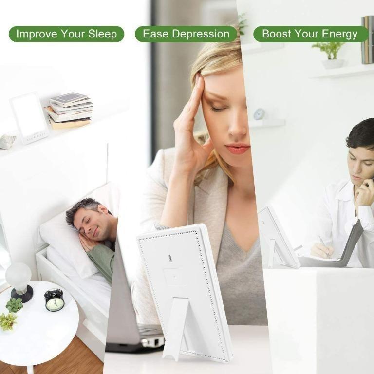 [380] Sad Lamp, CLV 12,000 Lux Portable Light Therapy Lamp, 4 ...