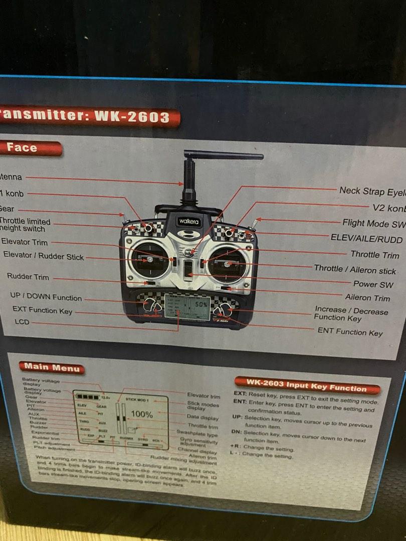 3D stunt helicopter walkera wk2603 remote, Hobbies & Toys, Toys & Games ...