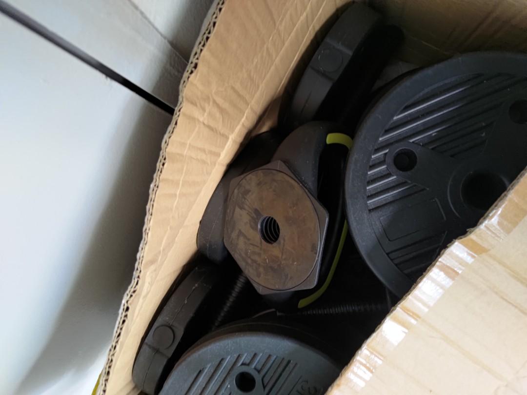 40KG Hard Plastic Weights Set, Sports Equipment, Exercise & Fitness ...