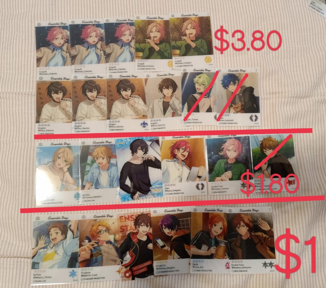 (4 pics) Ensemble Stars Enstars Pashakore Pashots Cards Clearance Sale ...