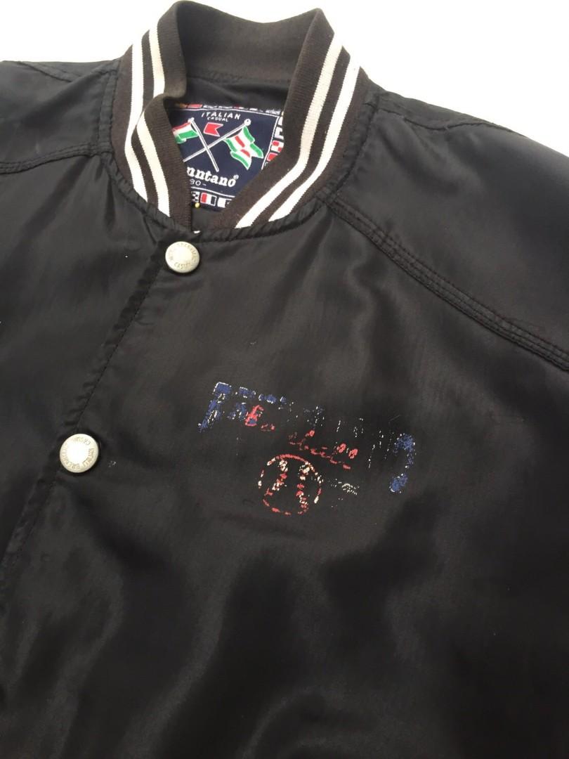 90s Brentano Italy Vintage Varsity Jacket, Fesyen Pria, Pakaian ...
