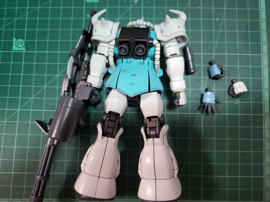 高達模型 Bandai HG HGUC ms 08小隊 MS-07B-3 Gouf Custom 老虎改 所見所得, 興趣及遊戲, 玩具 ...