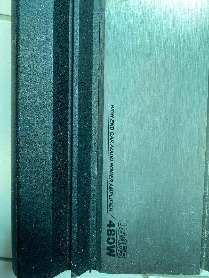 美國 ORION 400W 喇叭+USAC US465 480W 四聲道擴大機 汽車擴大機 主動式12吋汽車超低音喇叭, 耳機及錄音音訊設備 ...