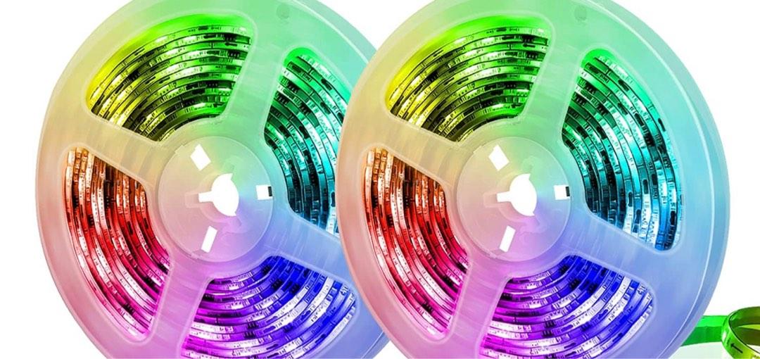 ️ Self Adhesive LED Strip Light RGB 5m with Remote, Furniture & Home ...