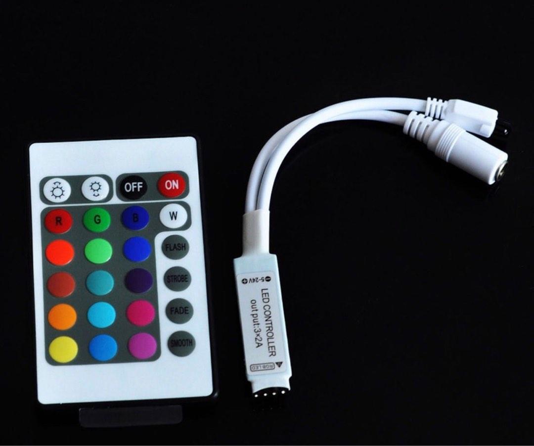 ️ Self Adhesive LED Strip Light RGB 5m with Remote, Furniture & Home ...