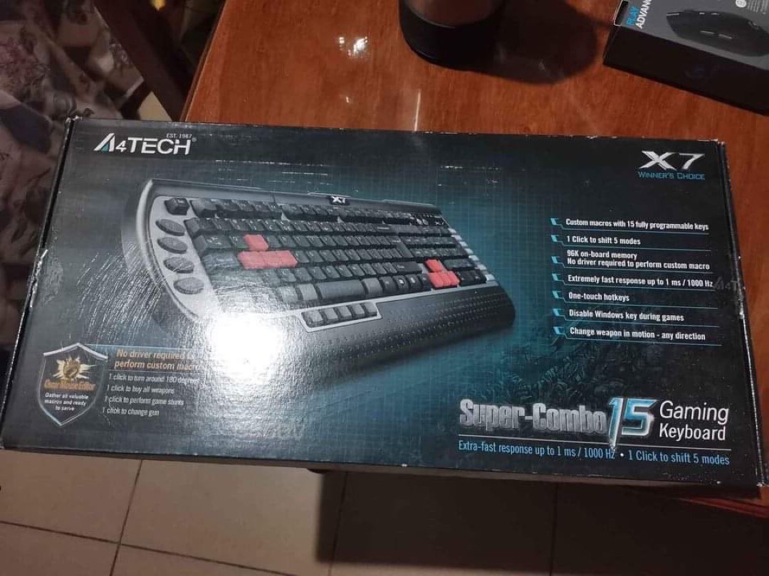 A4-Tech X7 6800V Super Combo 15 Gaming Keyboard, Computers & Tech ...