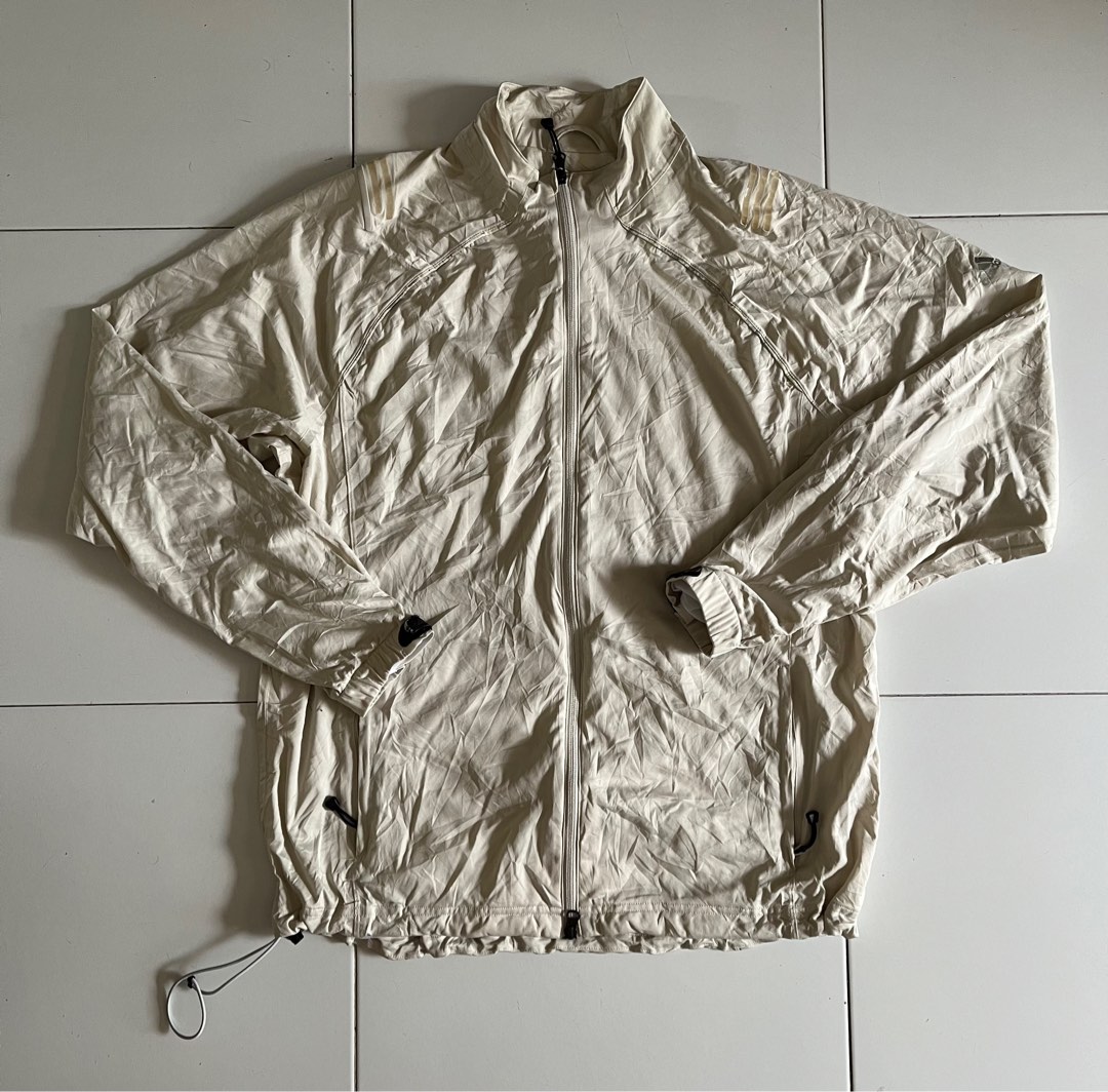 Adidas Cream Windbreaker, Men's Fashion, Coats, Jackets and Outerwear ...