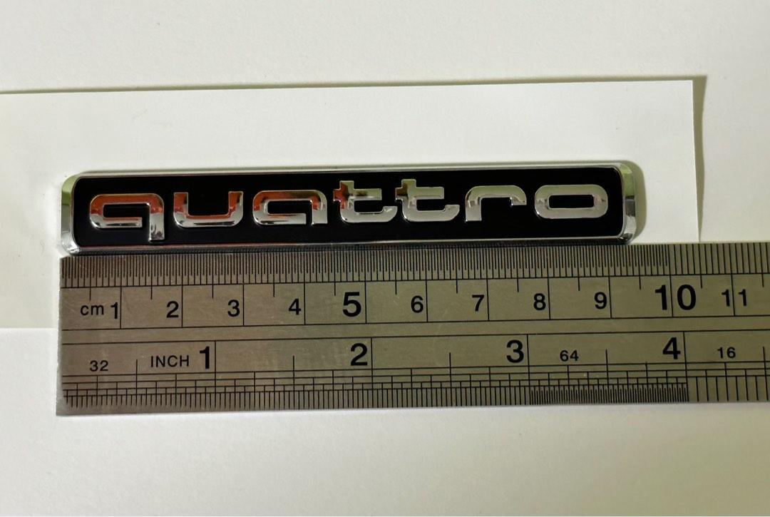 Audi Quattro emblem, Car Accessories, Accessories on Carousell