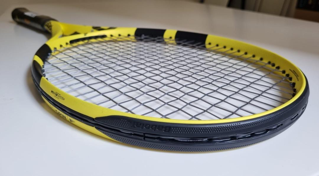 Babolat Pure Aero Tour Tennis Racquet - Strung with Luxilon Alu Power ...