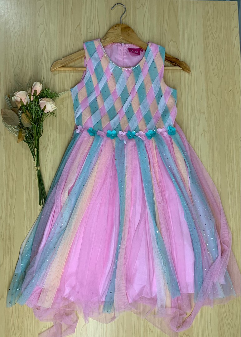 Barbie Pastel Party Dress, Babies & Kids, Babies & Kids Fashion on ...