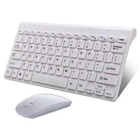 (Base 12 - Silver White - Keyboard and mouse only - battery operated ...