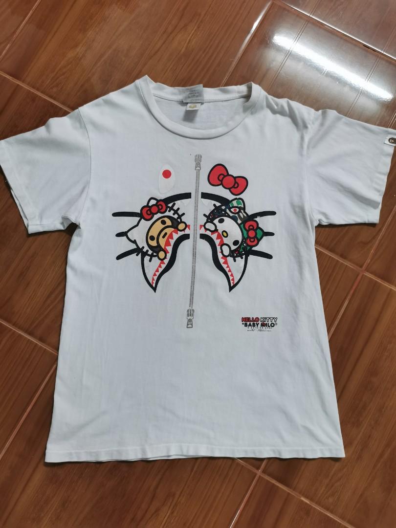 Bathing Ape colab Hello Kitty, Women's Fashion, Tops, Shirts on Carousell
