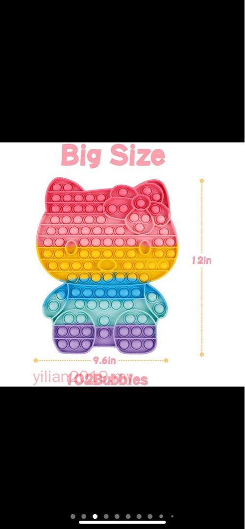 Big Hello Kitty Pop It Toy, Hobbies & Toys, Toys & Games on Carousell
