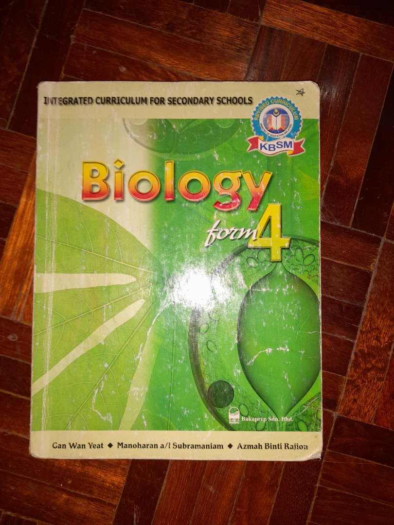BIOLOGY FORM 4 TEXTBOOK, Hobbies & Toys, Books & Magazines, Textbooks ...
