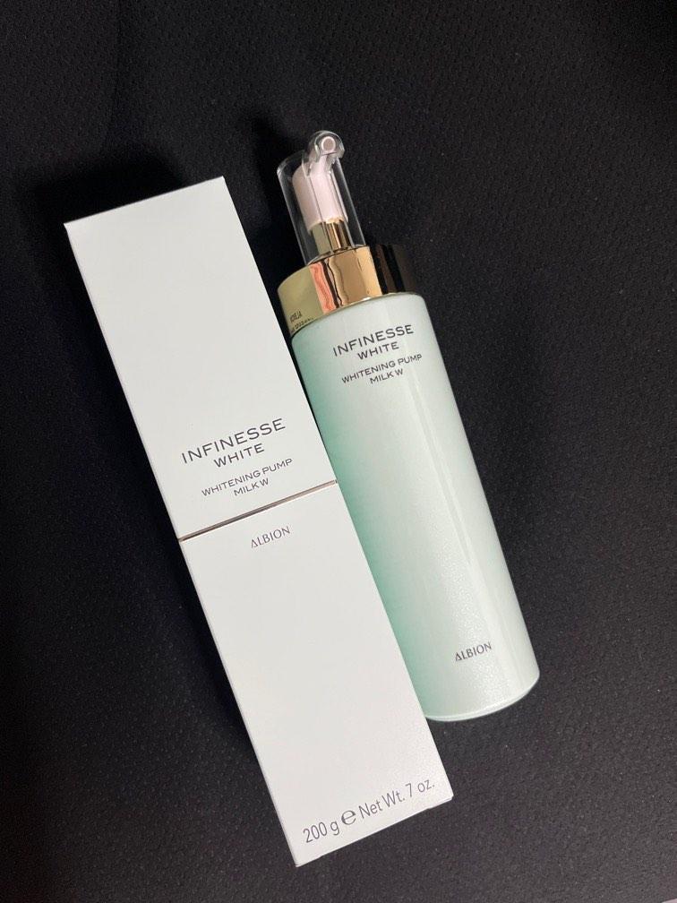 BN ALBION INFINESSE WHITE WHITENING PUMP MILK W, Beauty & Personal Care ...