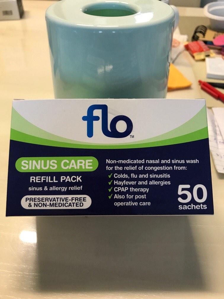 BNIB FLO Sinus Care Refill pack 50 sachets (** free delivery IF) expiry ...