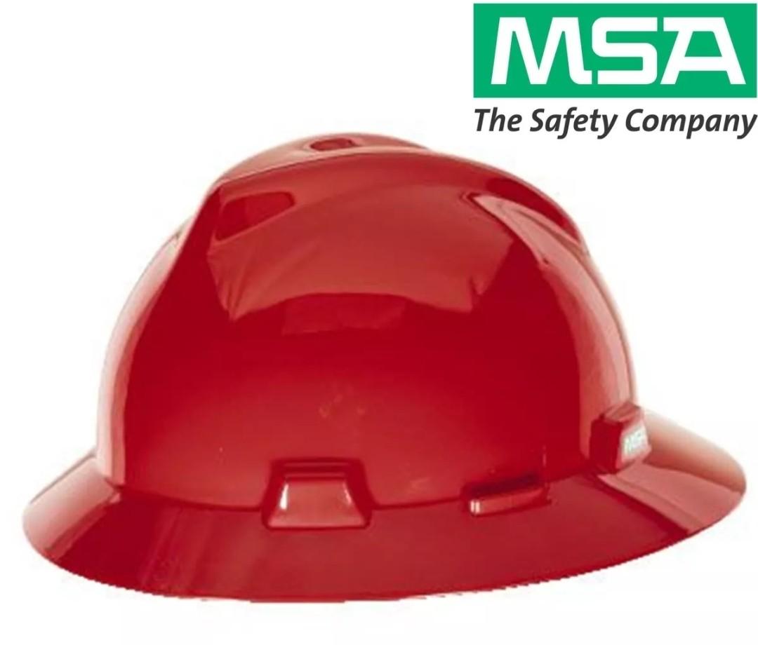 Brand new MSA safety Helmet with chinstrap, Men's Fashion, Watches ...